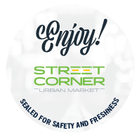 Food/Catering Sticker: Roll of 5,000 Stickers - Street Corner